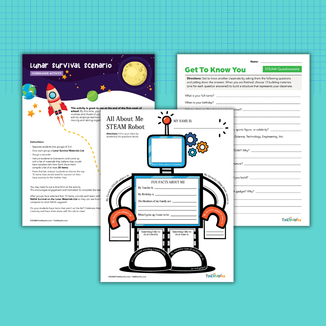 Back-to-School STEAM Activities Toolkit | Download | TinkRWorks